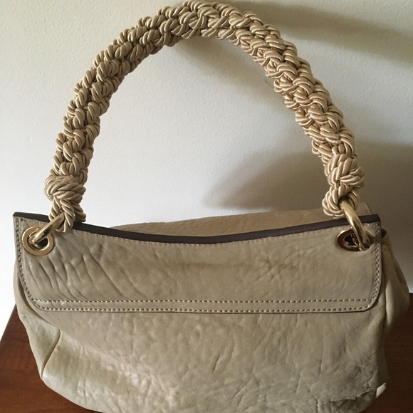 Escada | Bags | Authentic Escada Beige Gold Rope Handle Purse | Poshmark
